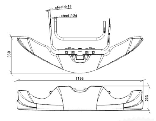 KG 507 Front Spoiler - Acceleration Kart Racing